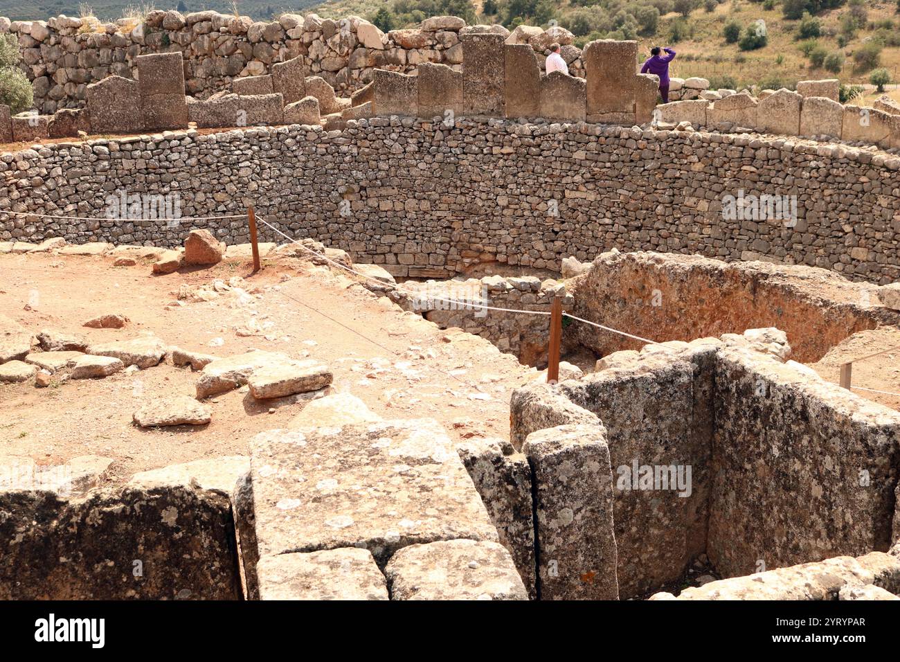 Grave Circle A is a 16th-century BC royal cemetery situated to the ...