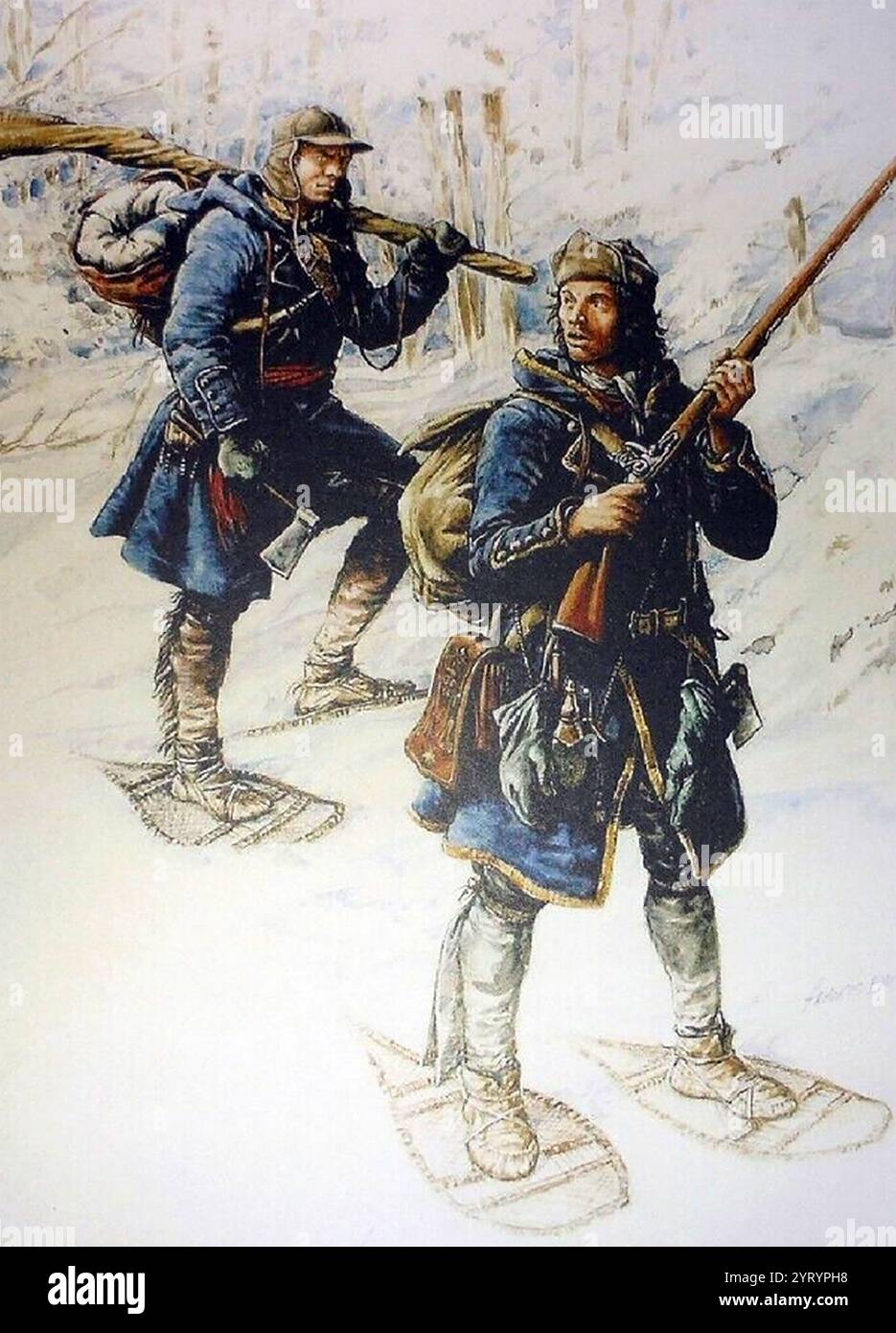 Soldiers of the Hudson Bay Company, circa 1700 Stock Photo - Alamy