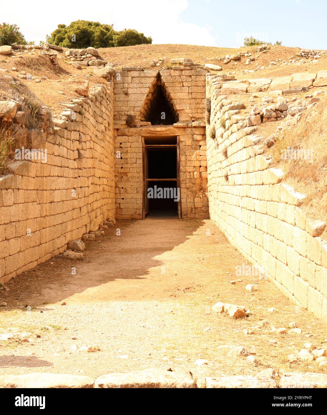 The Tomb of Clytemnestra was a Mycenaean tholos type tomb built in c ...