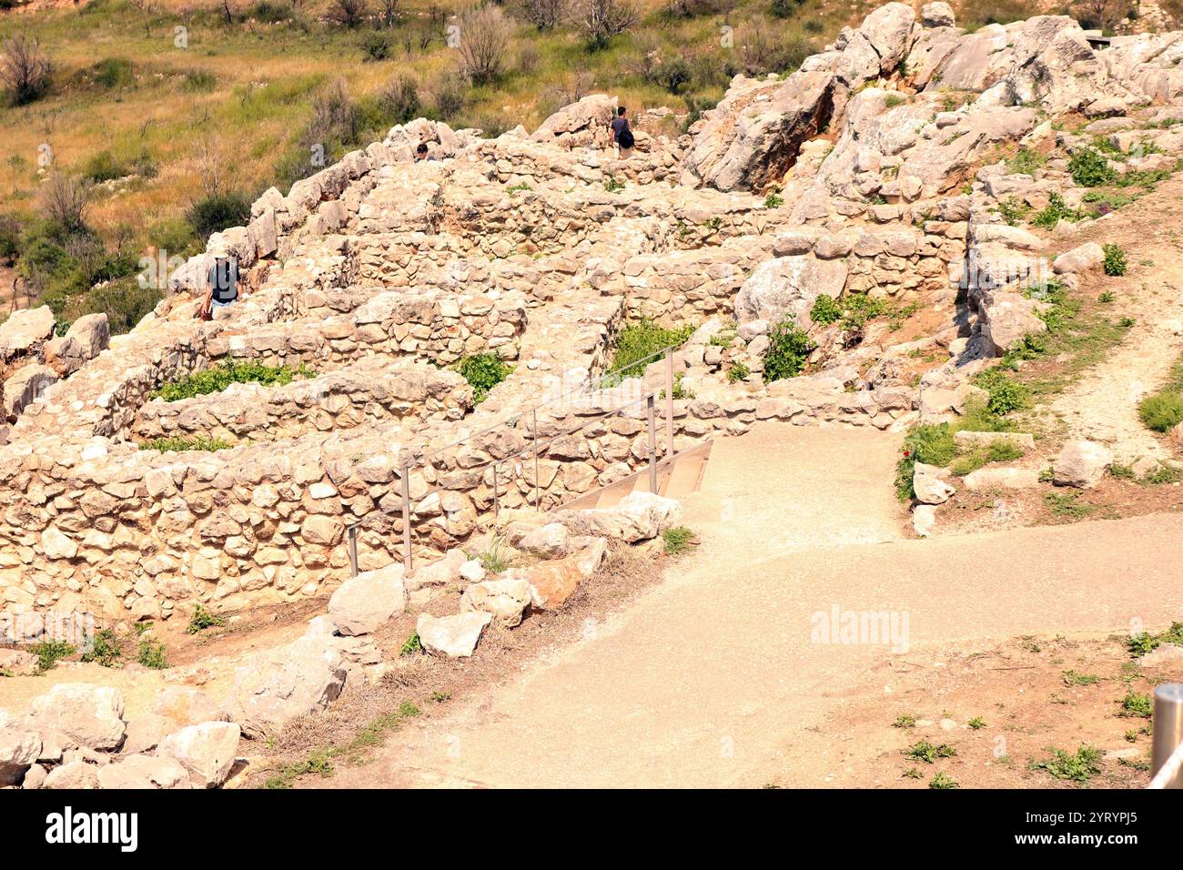 Bronze Age citadel of Mycenae in southern Greece. Mycenae was built ...