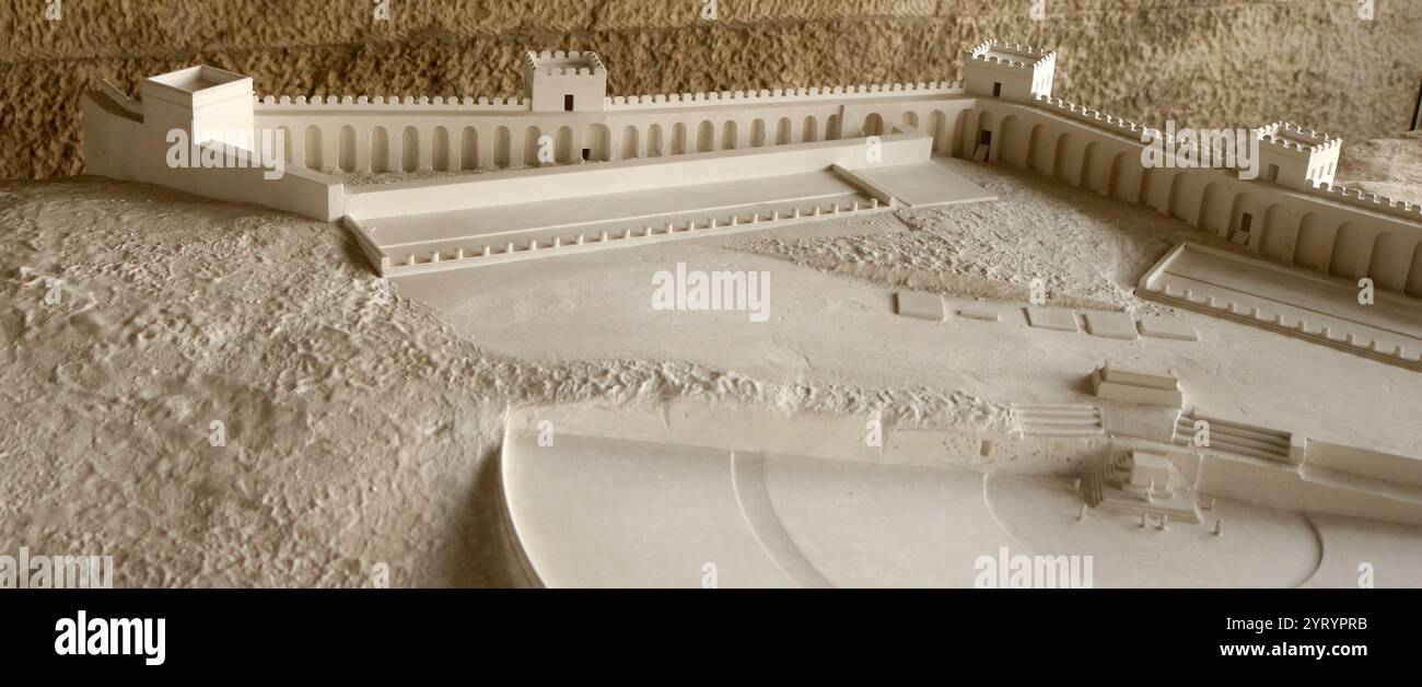 reconstruction of the Pnyx a hill in central Athens, the capital of ...