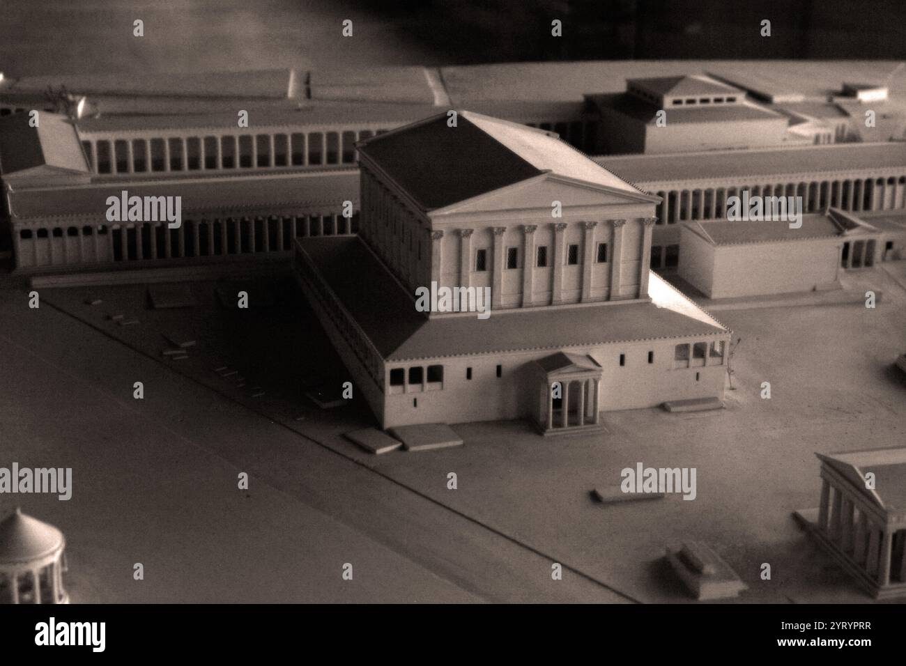 Model showing the restoration of the Agora, Athens, Greece. 2nd Century ...