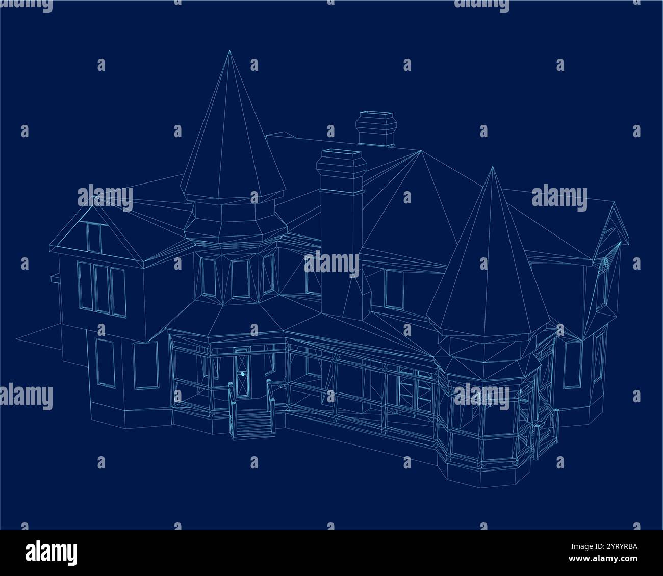 architecture blueprint - house draw plans vector illustration Stock ...