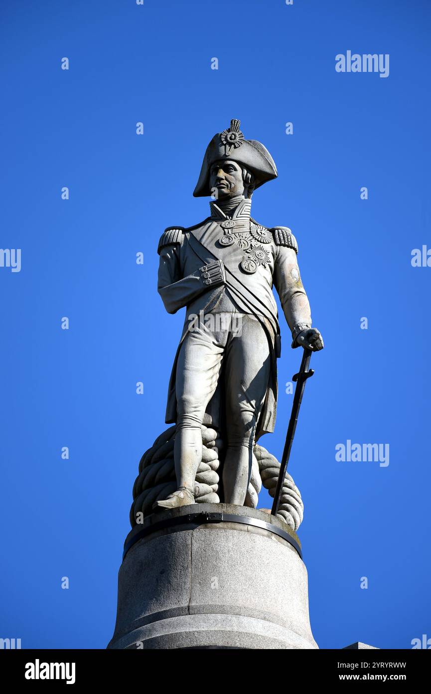 Nelson's Column is a monument in Trafalgar Square in the City of ...