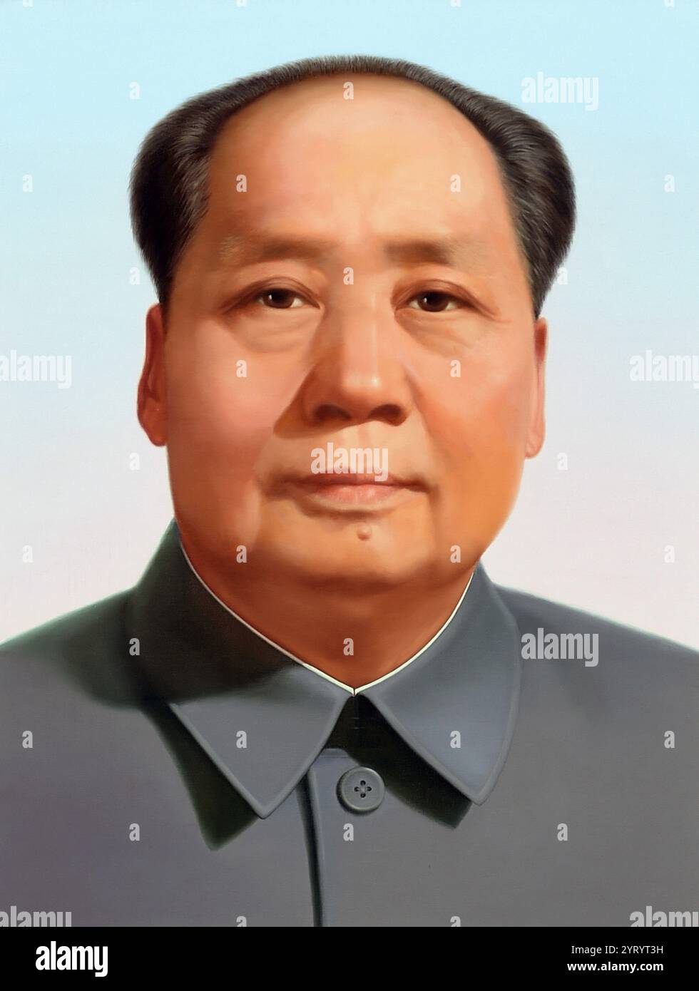 Portrait of Mao Zedong (1893 1976), known as Chairman Mao. Chinese ...