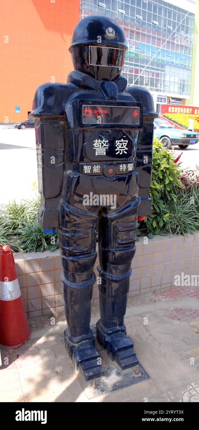 Chinese Robot Police figure. The robot acts as a camera equipped ...