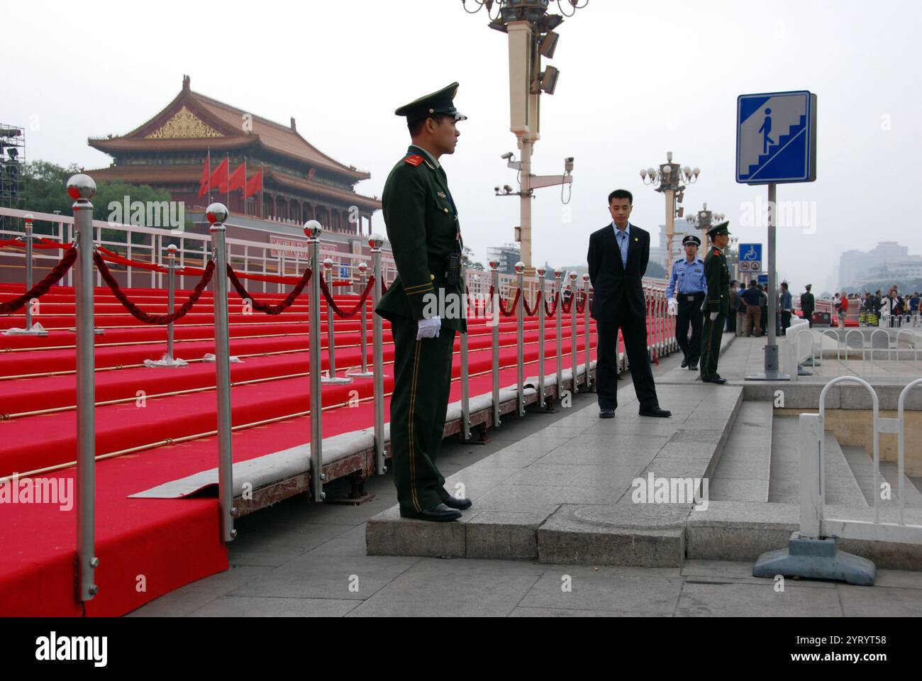 Security in Beijing for the National Day of the People's Republic of ...