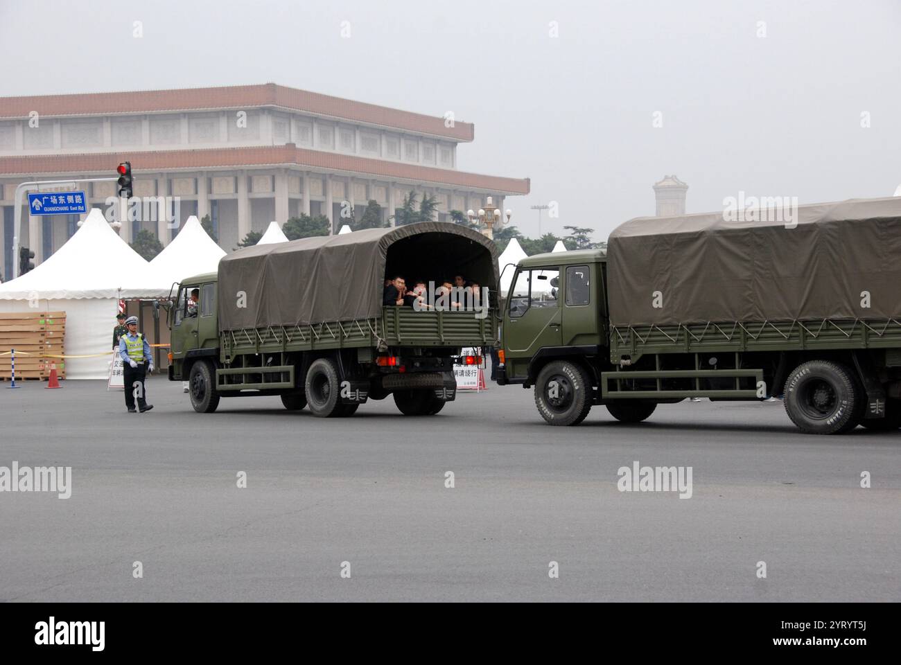 Security in Beijing for the National Day of the People's Republic of ...