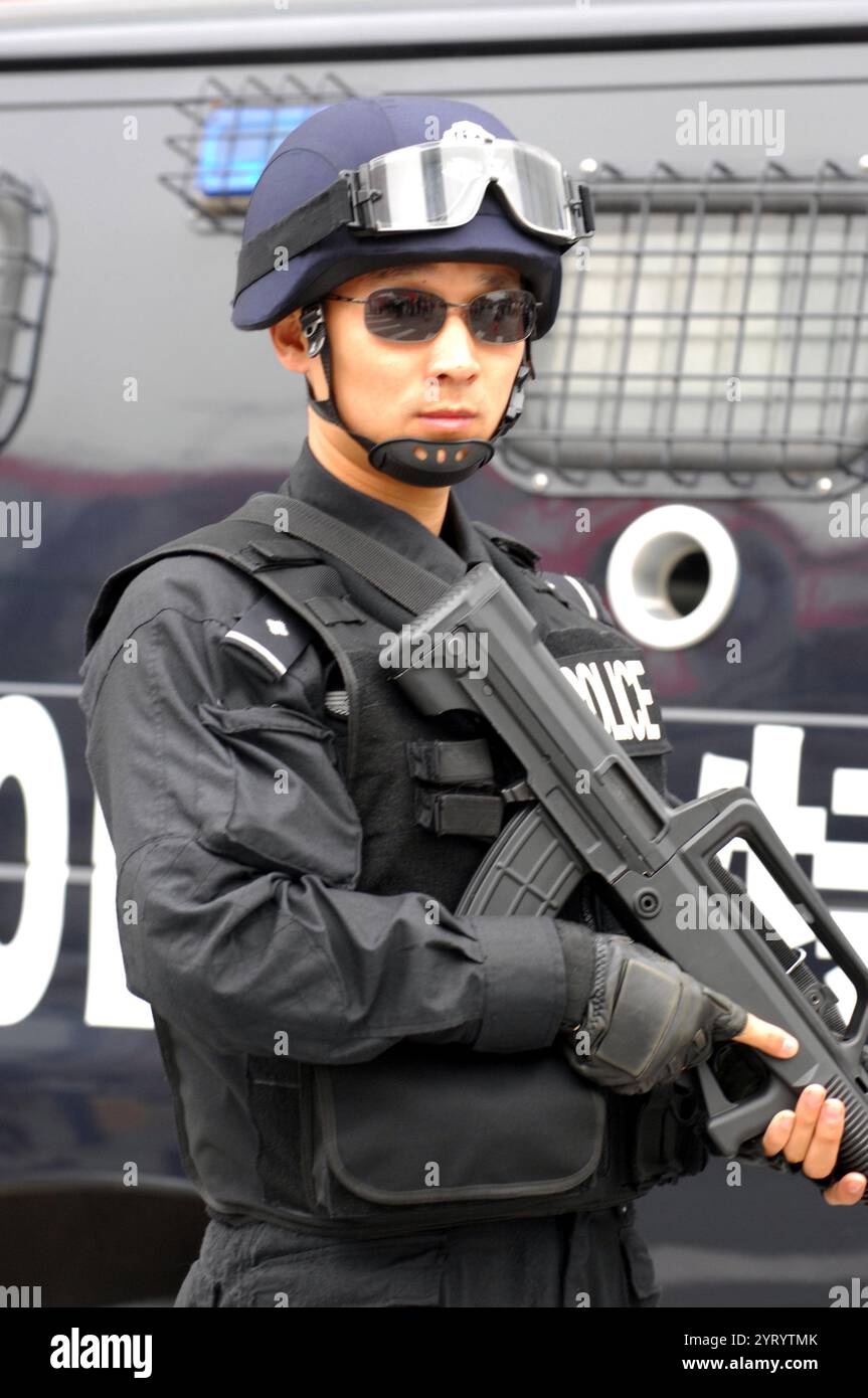 The Beijing Special Weapons and Tactics Unit (SWAT); also known as ...