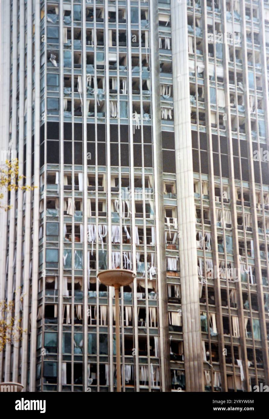 Photograph taken after the 1993 Bishopsgate bombing, when the ...