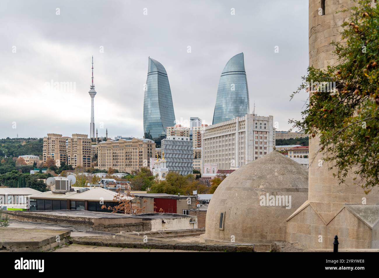 Walled old city baku hi-res stock photography and images - Alamy