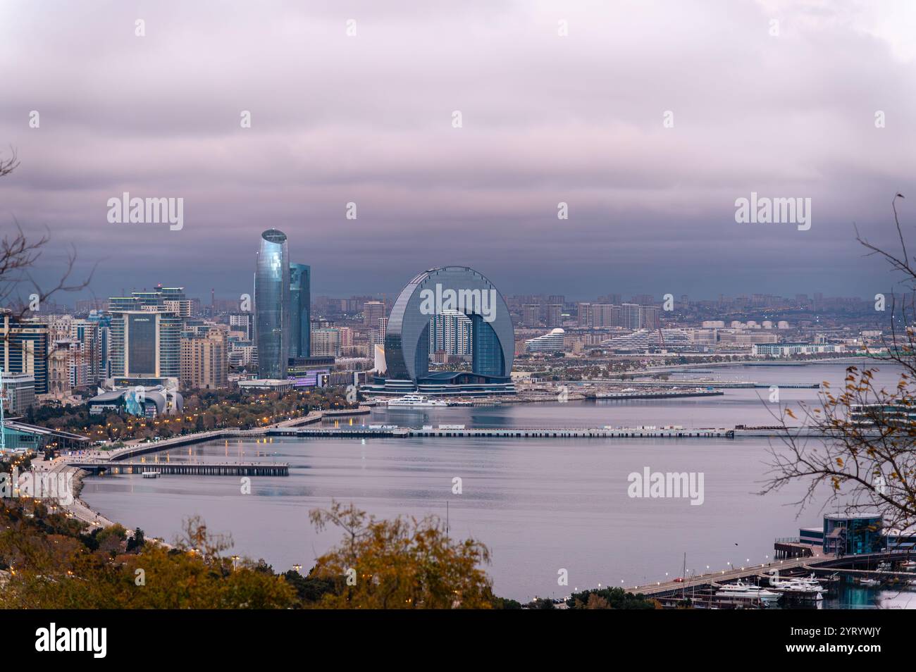 Panoramic view azerbaijan town hi-res stock photography and images - Alamy