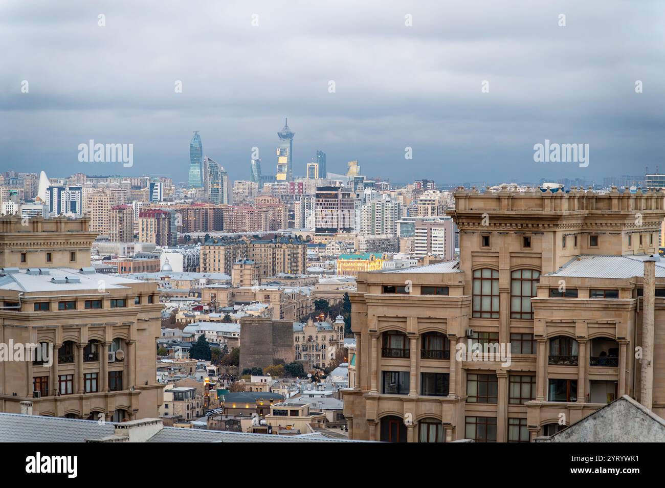 Panoramic view azerbaijan town hi-res stock photography and images - Alamy