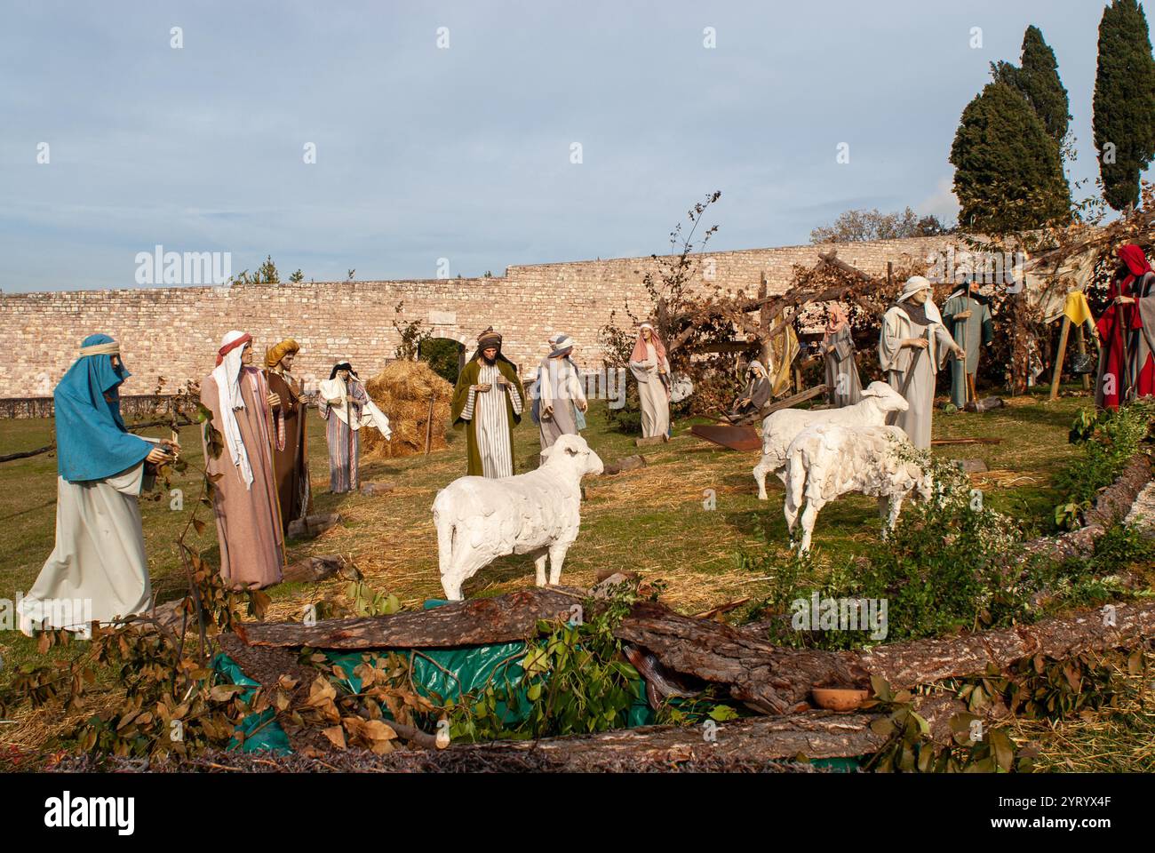 Italy, Umbria, Assisi - (12/05/2024) During the Christmas time, Assisi ...