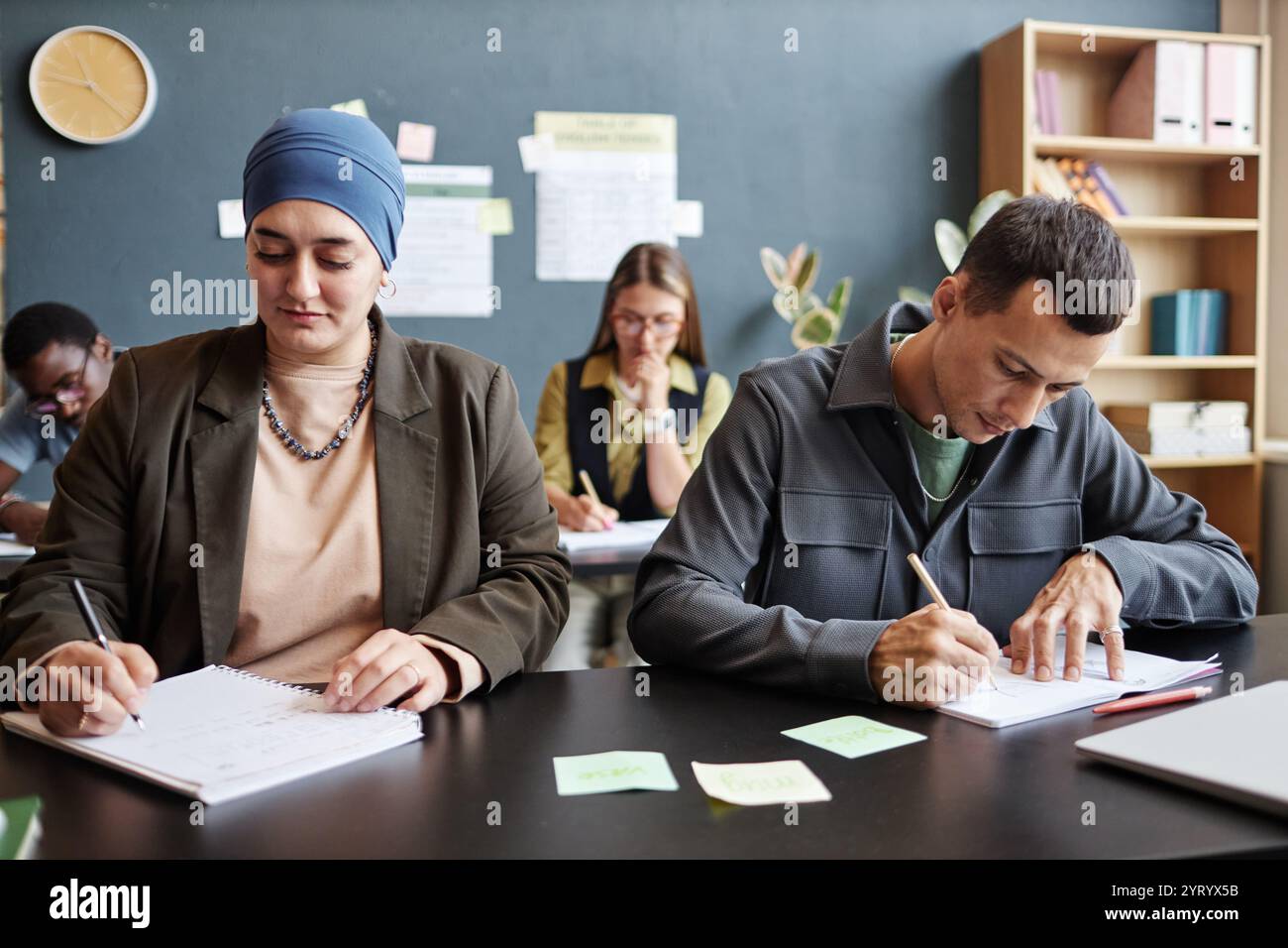 Medium shot multiethnic middle school hi-res stock photography and ...