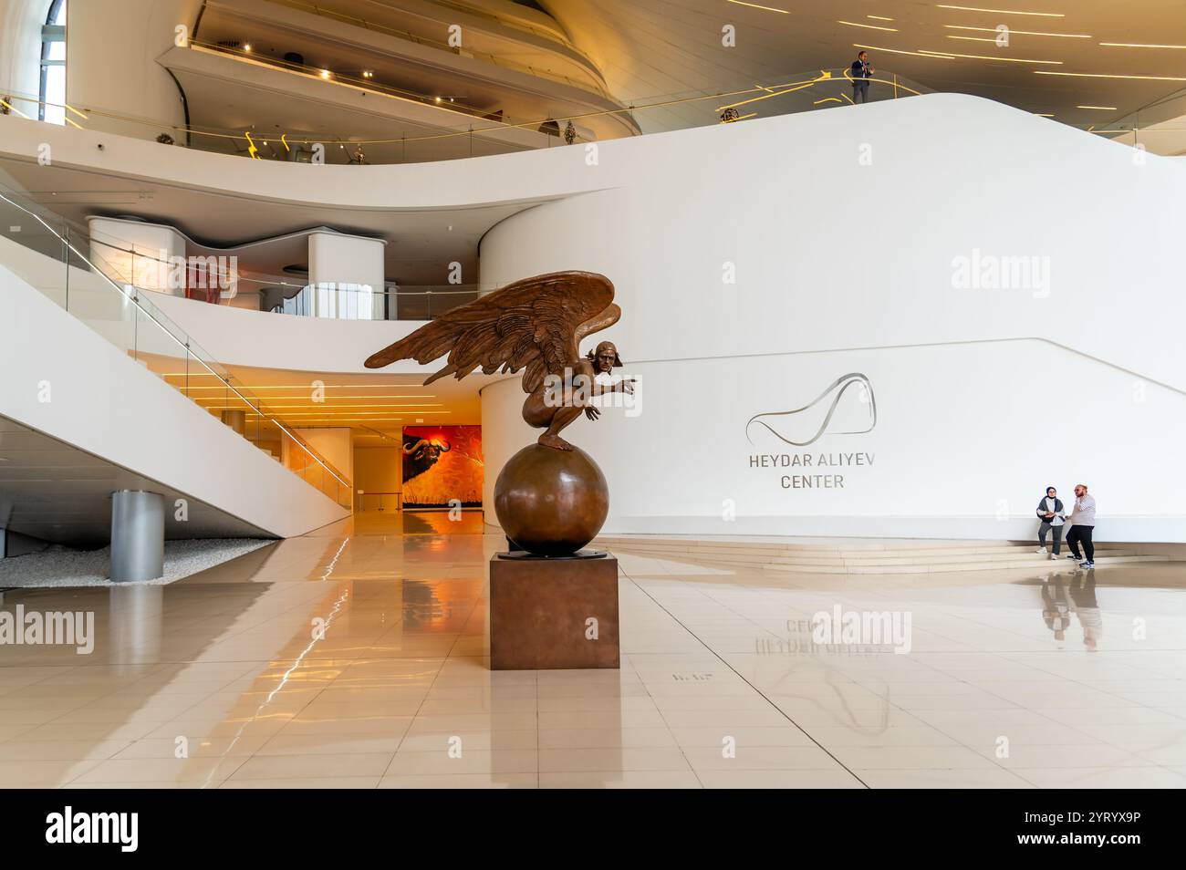 Inside heydar aliyev centre baku hi-res stock photography and images ...