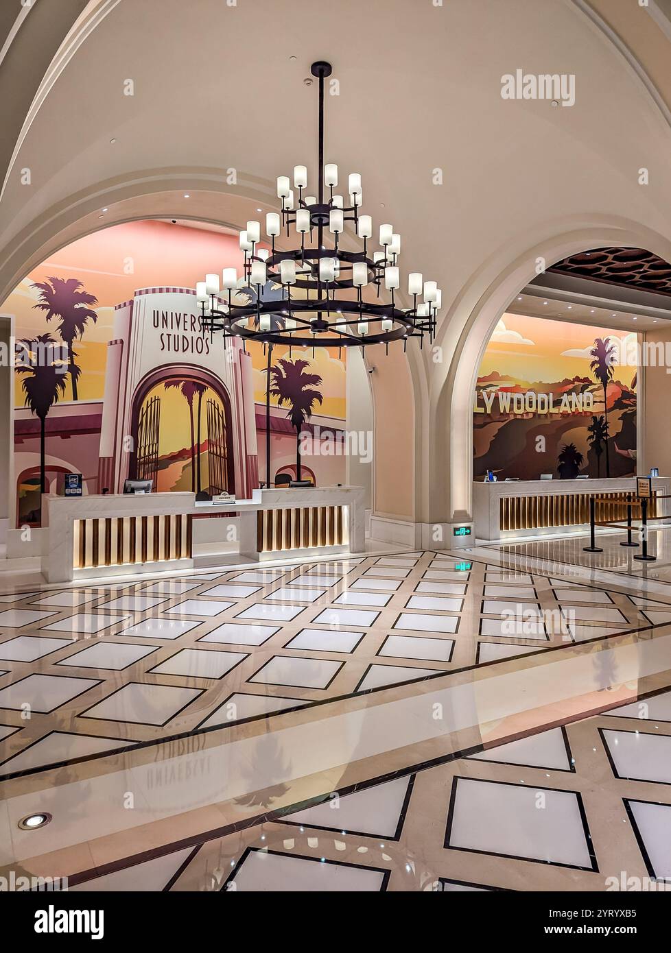 Beijing, China. 3 November 2024. Hotel reception area at Universal ...