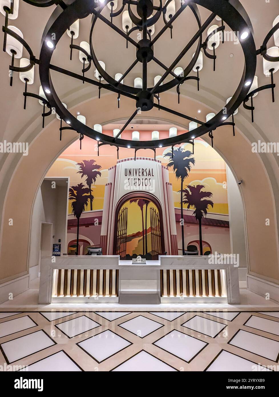 Beijing, China. 3 November 2024. Hotel reception area at Universal ...