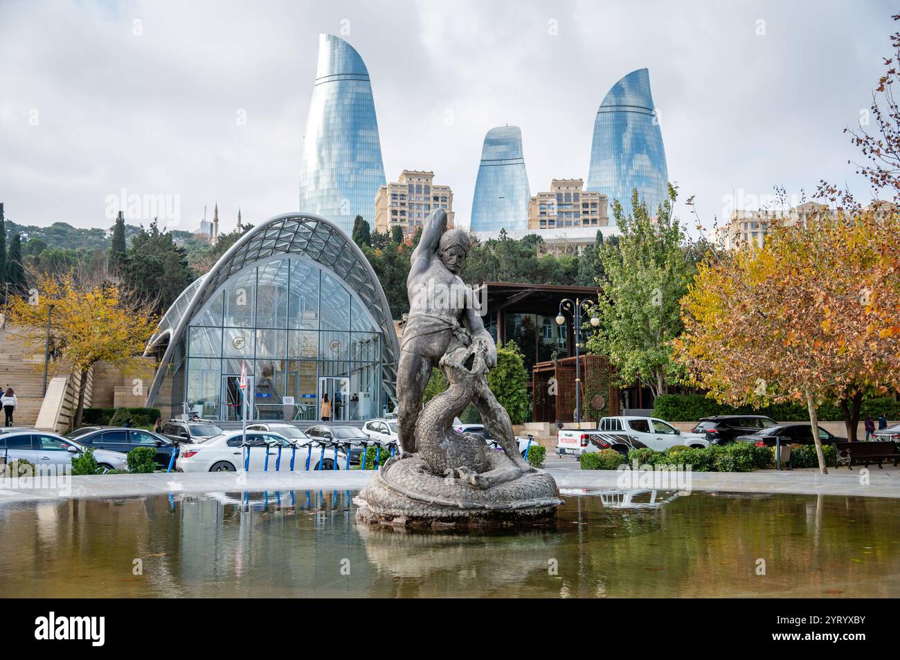 Behram-ı Gür Monument, Baku, Azerbaijan Stock Photo - Alamy