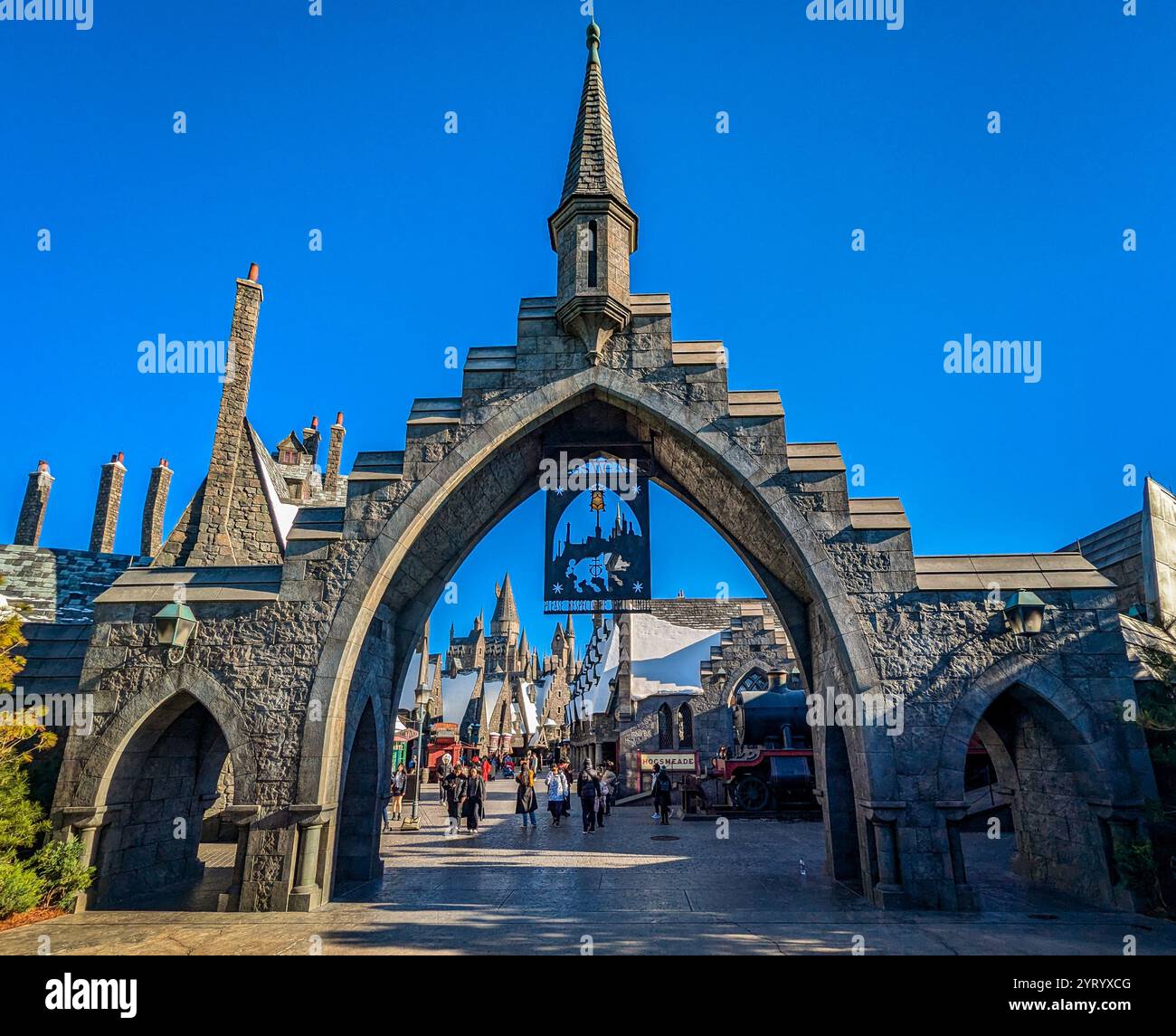 Beijing, China. 4 November 2024. Hogsmeade entrance at Harry POtter ...