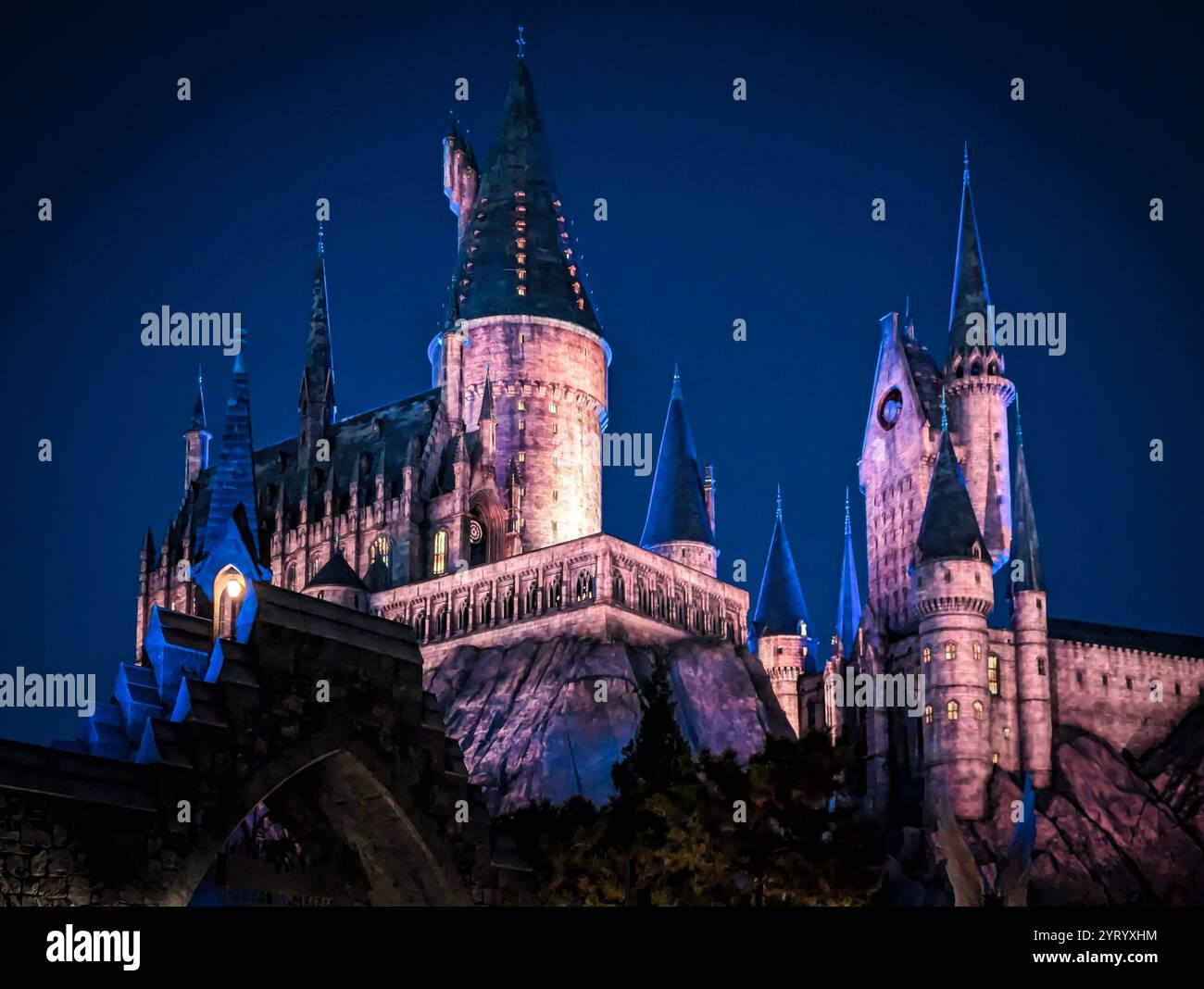 Beijing, China. 4 November 2024. Night time Magic at Hogwarts with the ...