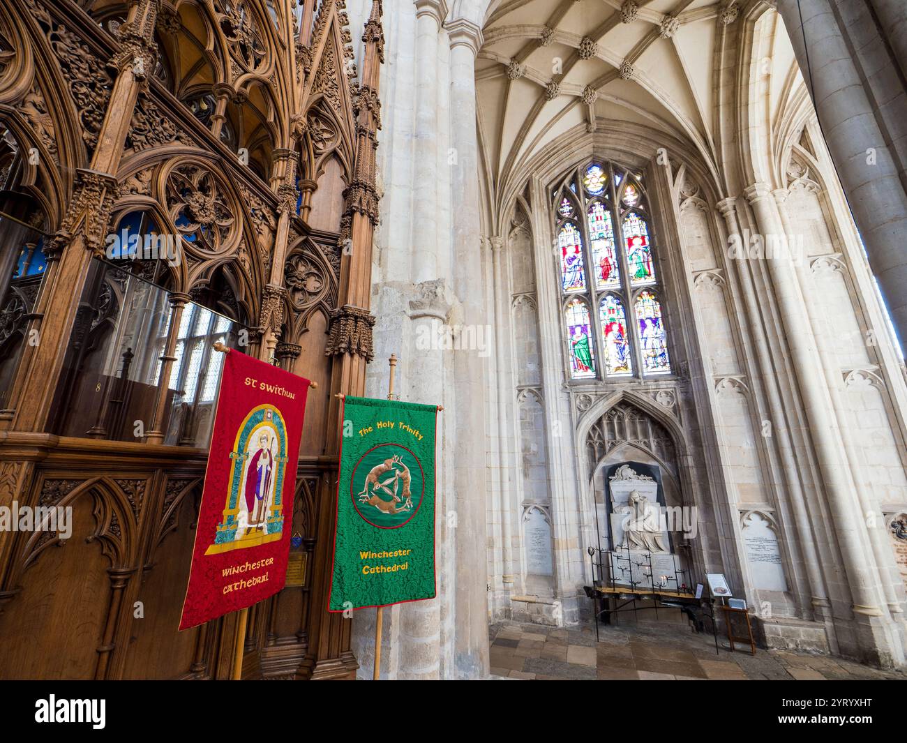 Banner of St Swithun, Saint of Winchester Cathedral, The Holy Trinity ...