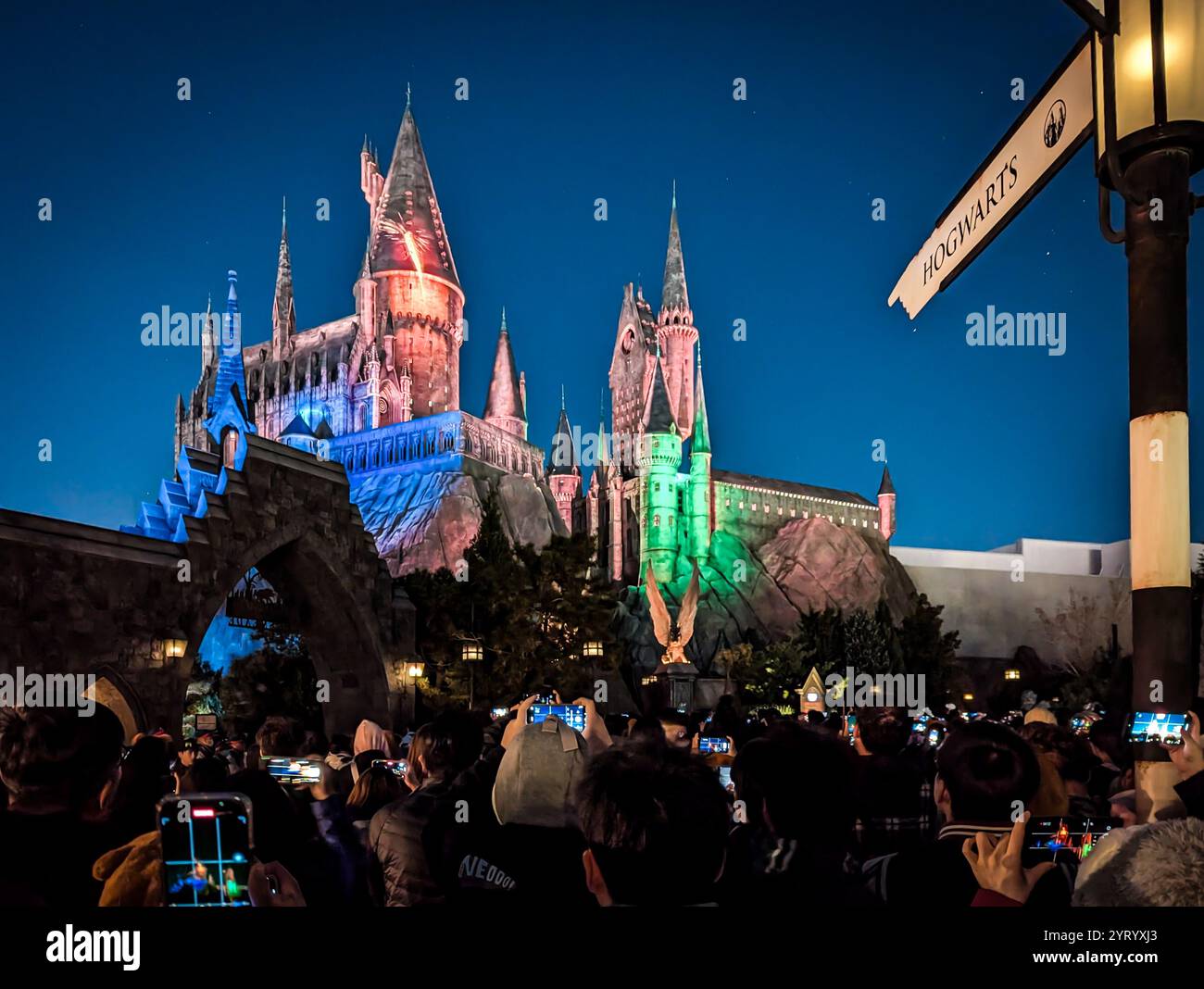 Beijing, China. 4 November 2024. Night time Magic at Hogwarts with the ...
