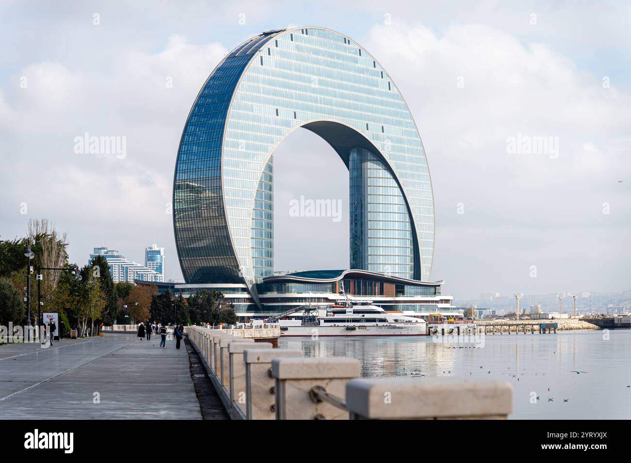 Crescent Hotel, Baku, Azerbaijan Stock Photo - Alamy
