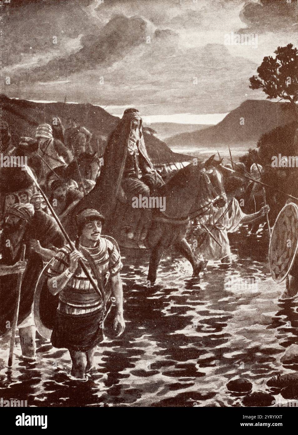 David fleeing hi-res stock photography and images - Alamy