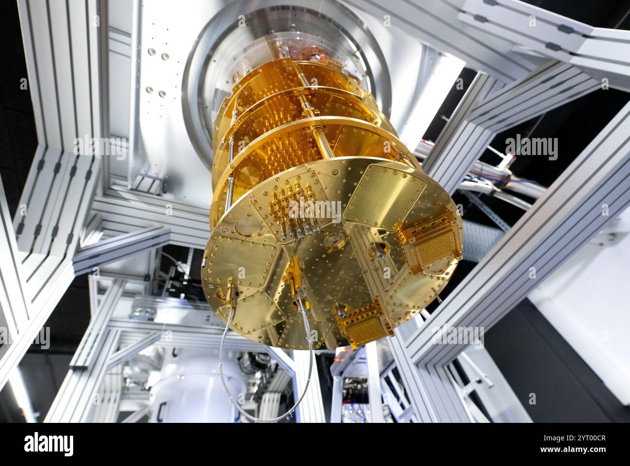 Munich, Germany. 05th Dec, 2024. A quantum computer being built by the ...