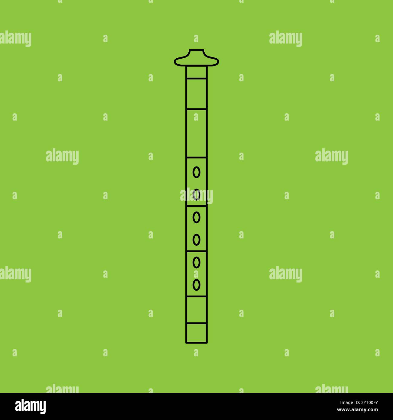 Ney. Oriental Music Instrument. Vector illustration Stock Vector Image ...