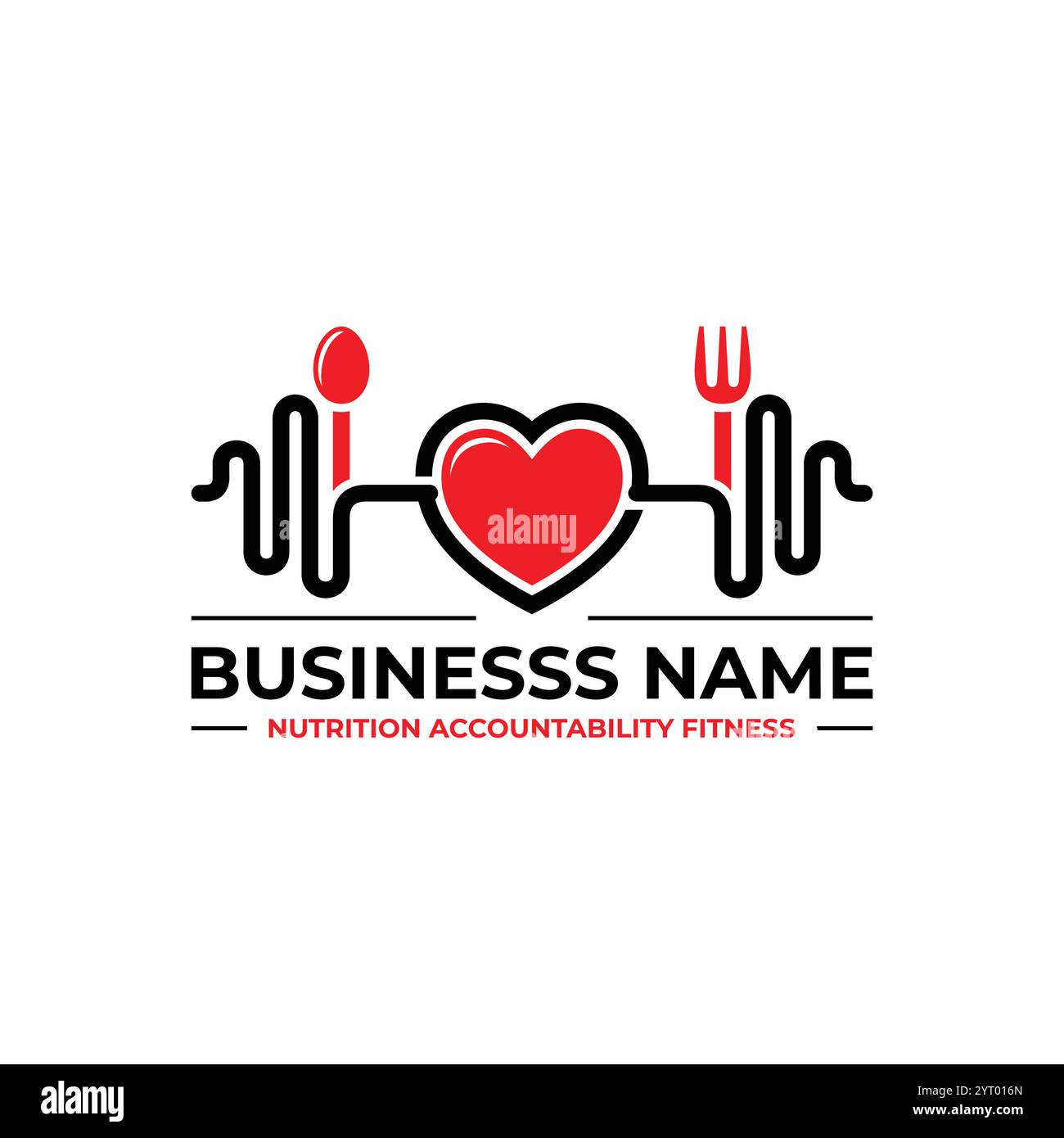 Food fitness logo design for Nutrition or Supplement concept. Vector ...