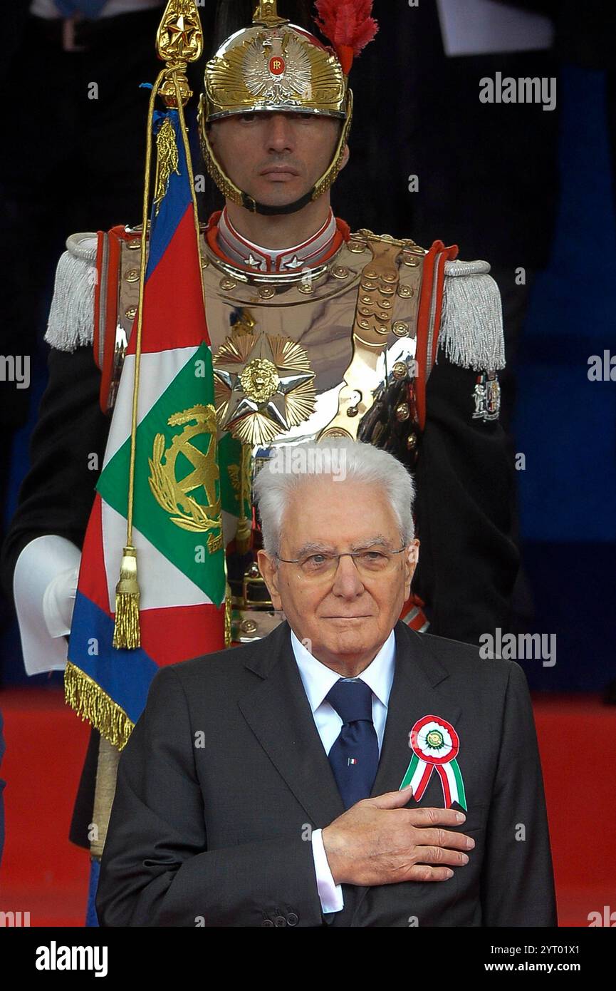 Italy, Rome, June 2, 2024 : Republic Day, military parade in Via dei ...