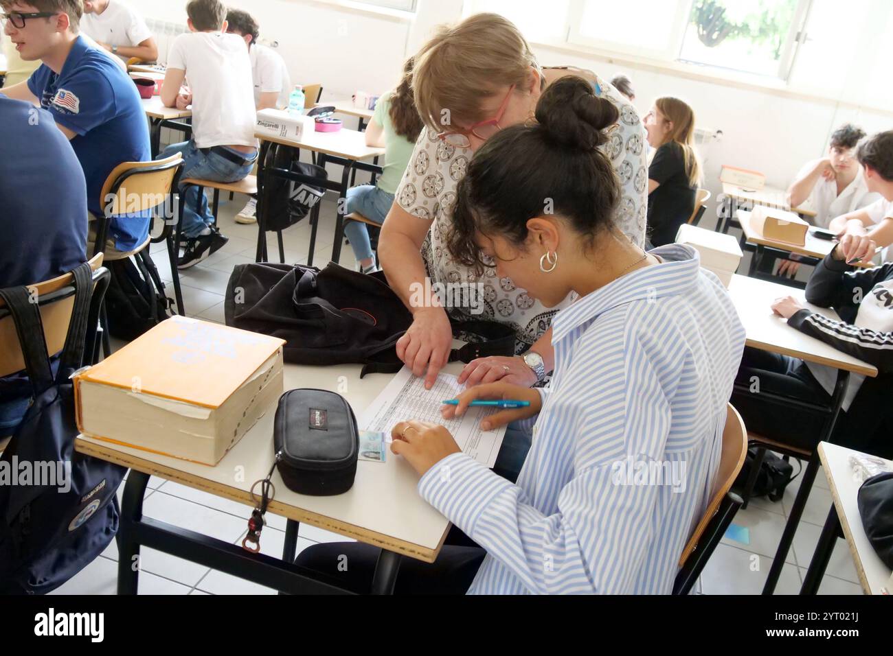 Italy, Arezzo, June 19, 2024 : High school maturity exams 2024 ...