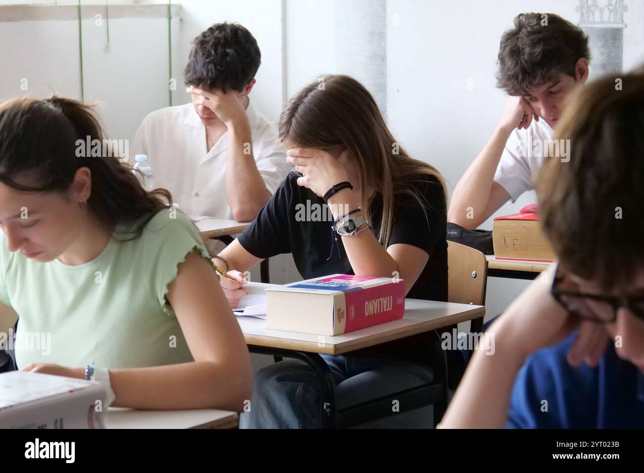 Italy, Arezzo, June 19, 2024 : High school maturity exams 2024 ...