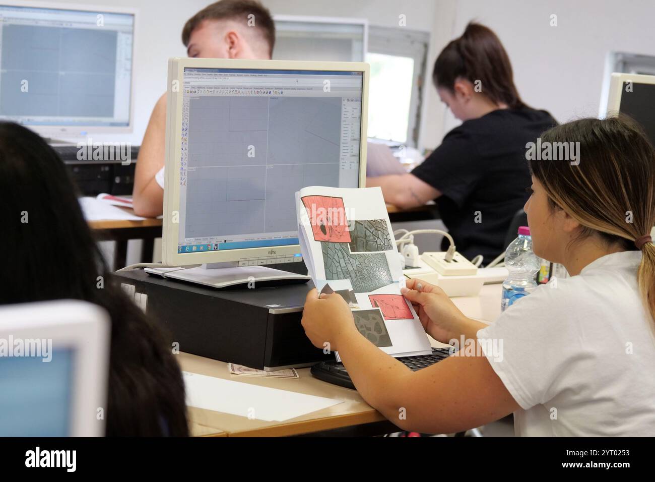 Italy, Arezzo, June 20, 2024 : High school maturity exams 2024. Professional school Isis Vasarai ...