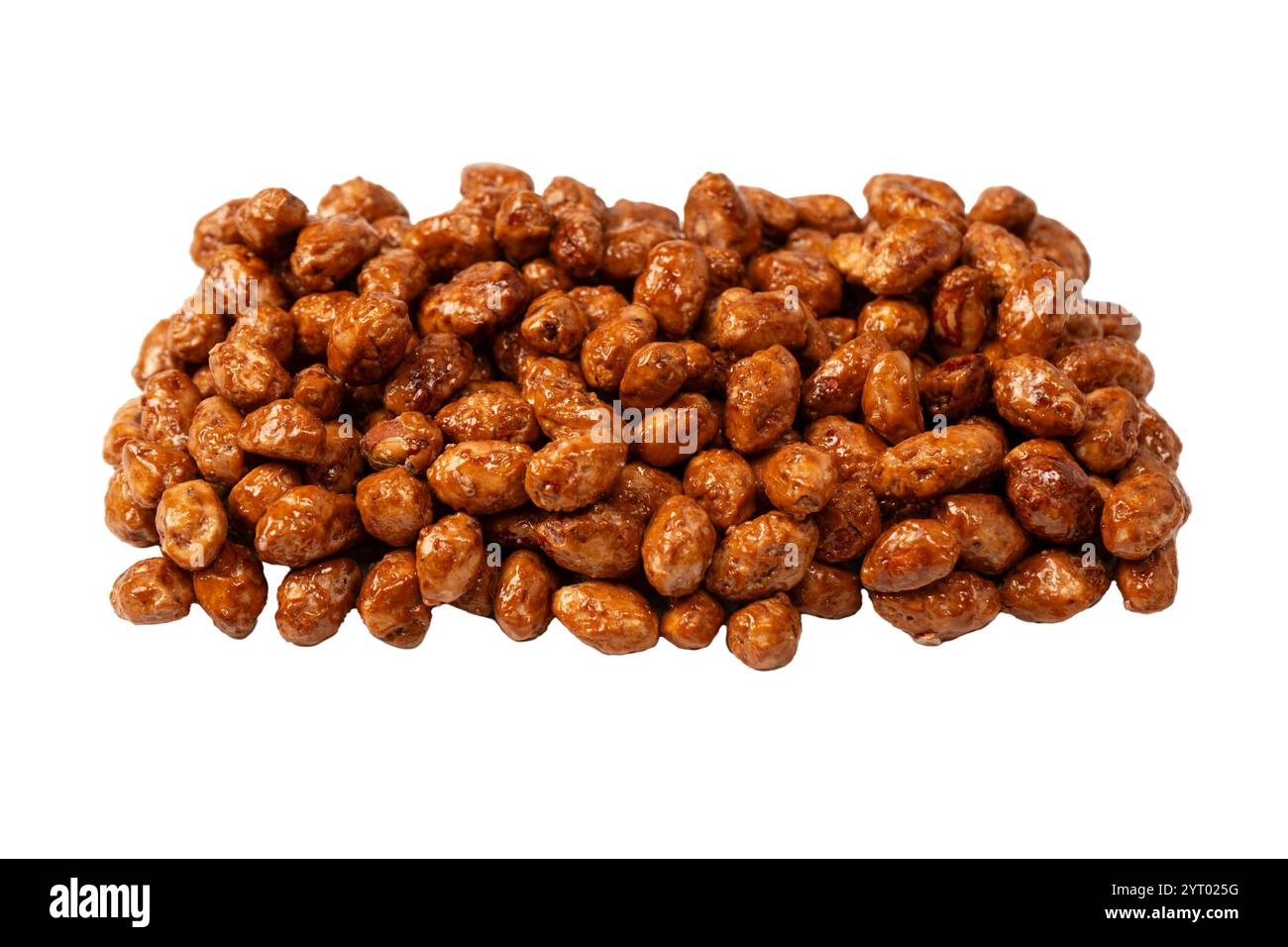 Tasty sweet roasted peanuts isolated on a white background Stock Photo ...