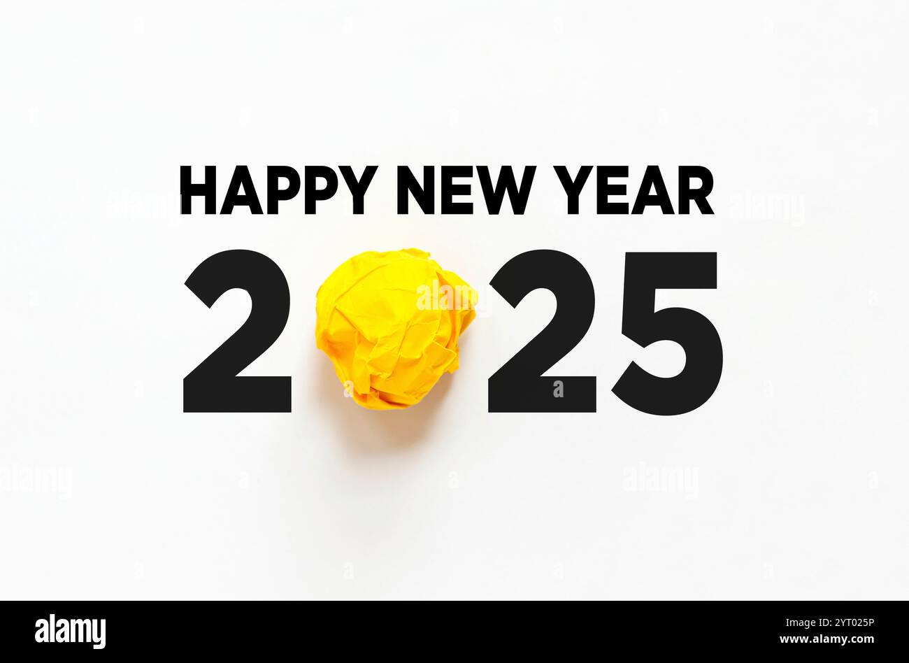 Year 2025 on white Cut Out Stock Images & Pictures - Alamy