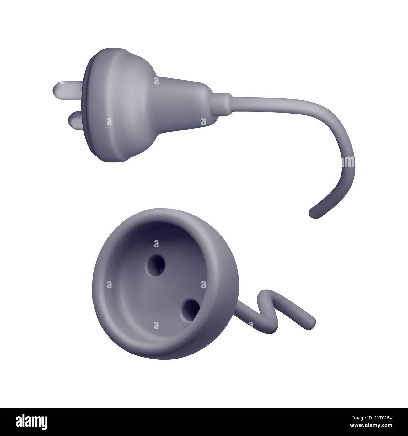 3d render plug socket Stock Vector Images - Alamy