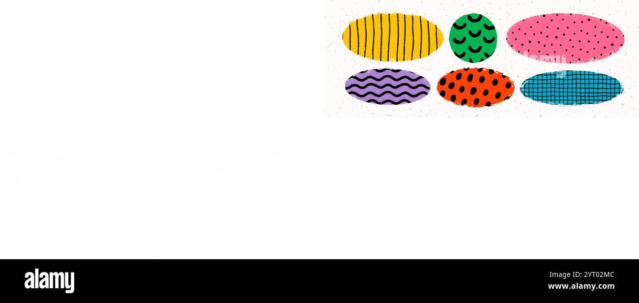 Rough edges oval vector stickers. Grunge vintage oval shape frames with ...