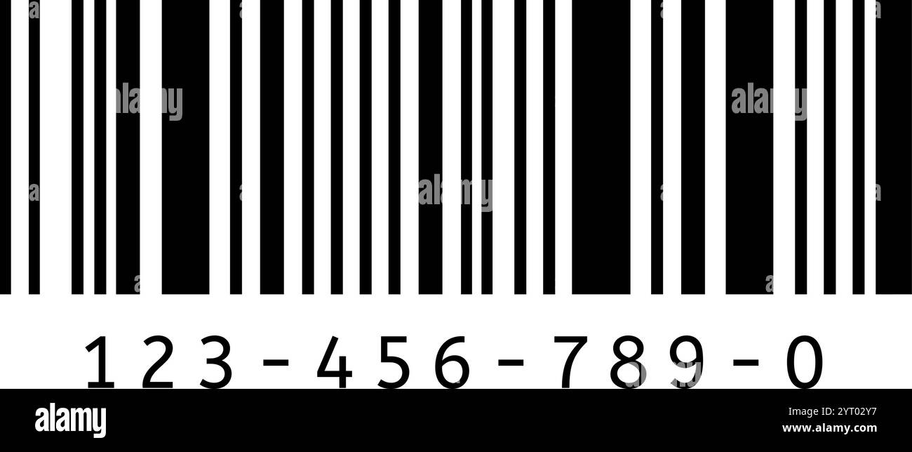 Black and white barcode displaying numbers zero through nine, serving ...