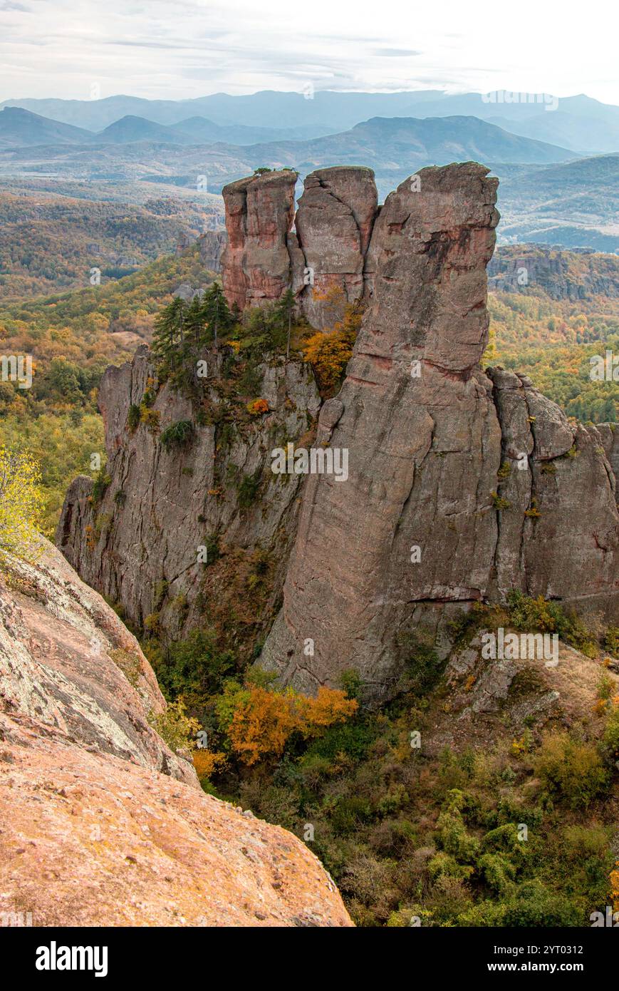 The dramatic rock formations of Belogradchik, Bulgaria, stand tall ...