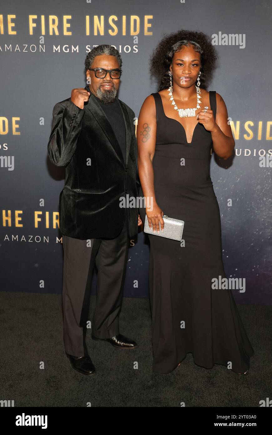 Los Angeles, Ca. 04th Dec, 2024. Jason Crutchfield, Claressa Shields at ...