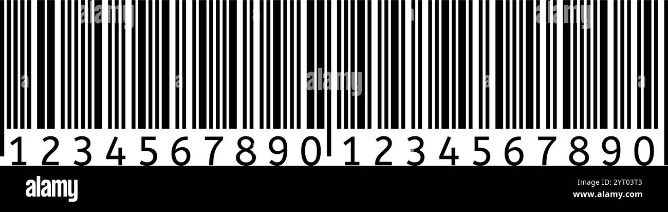Black and white barcode with numbers underneath representing product ...