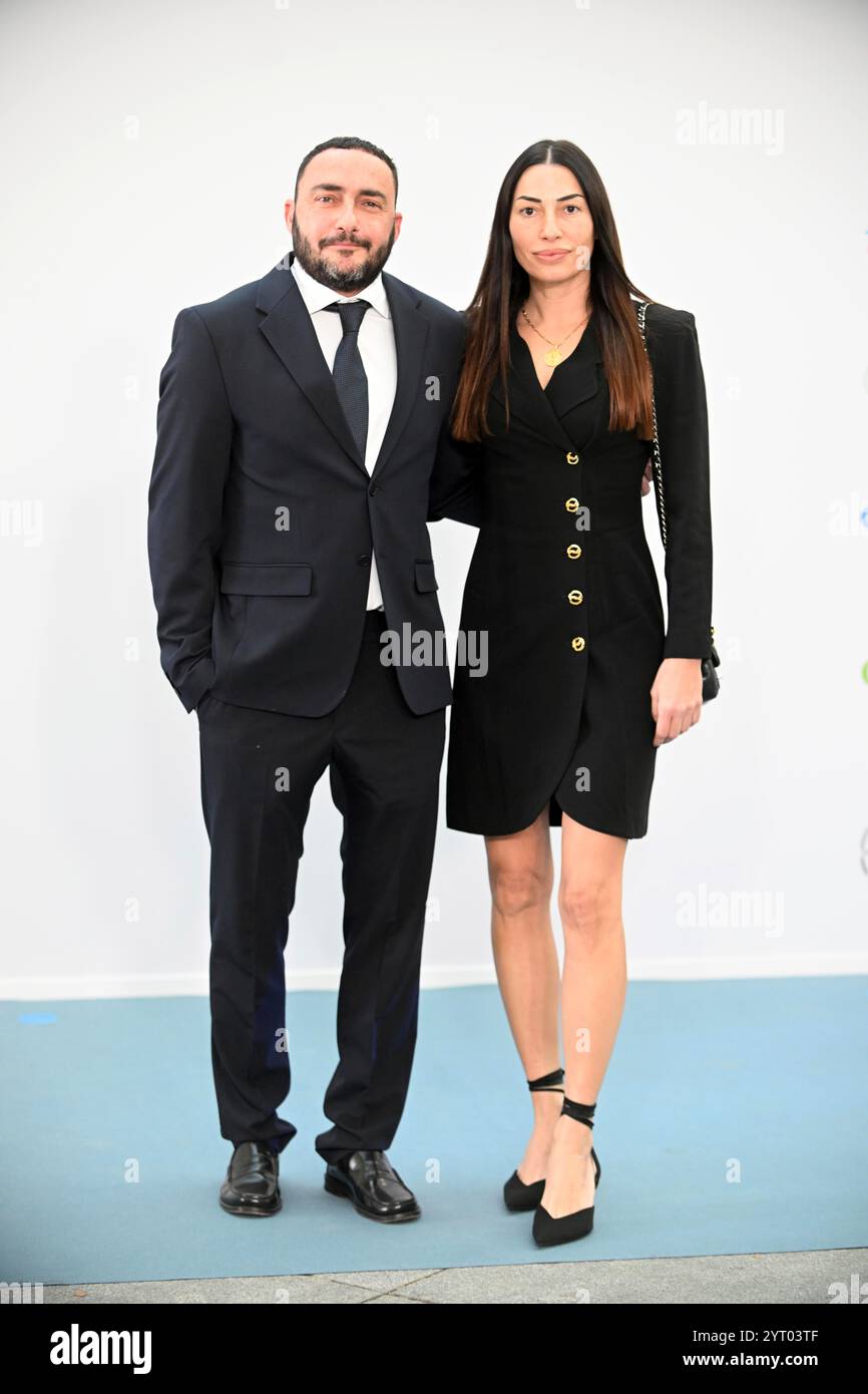Dj Nano and Nerea Gismero pose at the photocall of the 35th anniversary ...