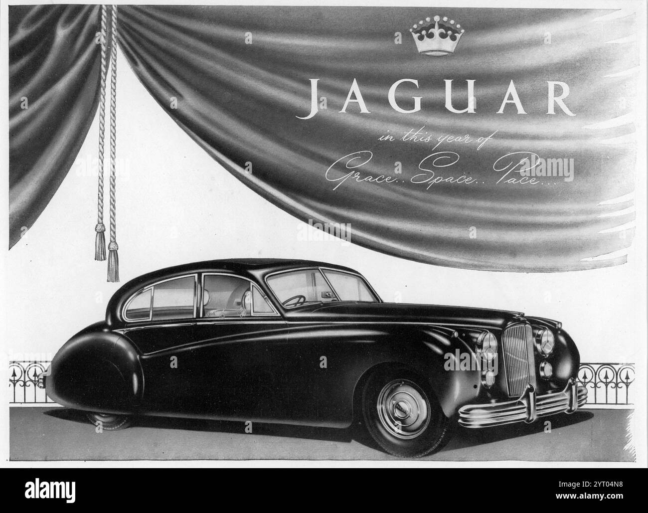 Press Advert for Jaguar Motor Car circa 1951 Picture By The Henshaw ...