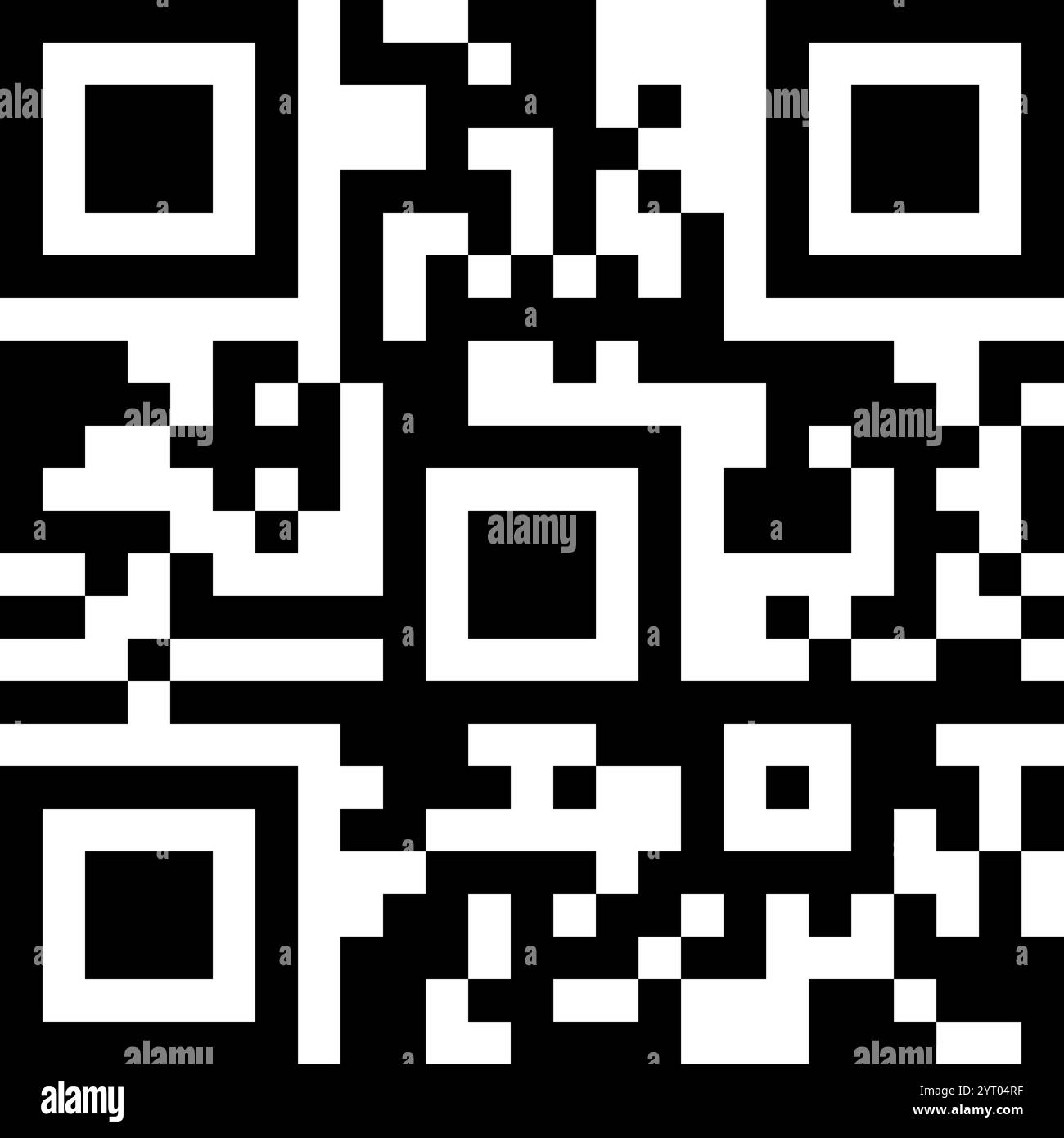Black And White Qr Code Offering A Striking Visual Representation Of