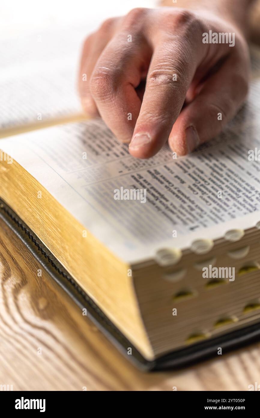 The bible hand book hi-res stock photography and images - Alamy