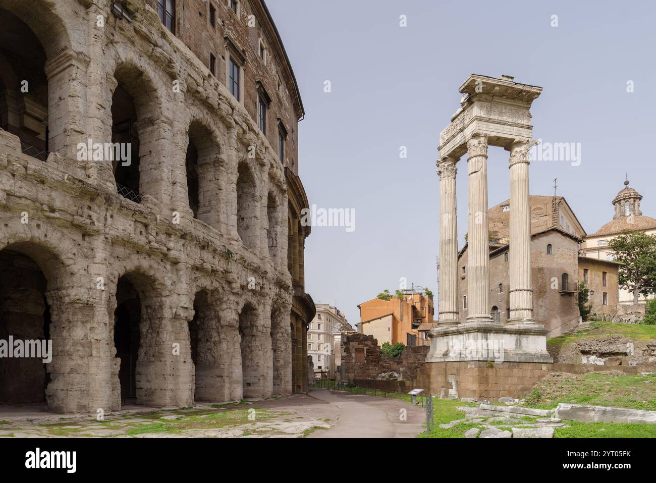 The Teatro di Marcello (Theater of Marcellus) was an ancient open-air ...