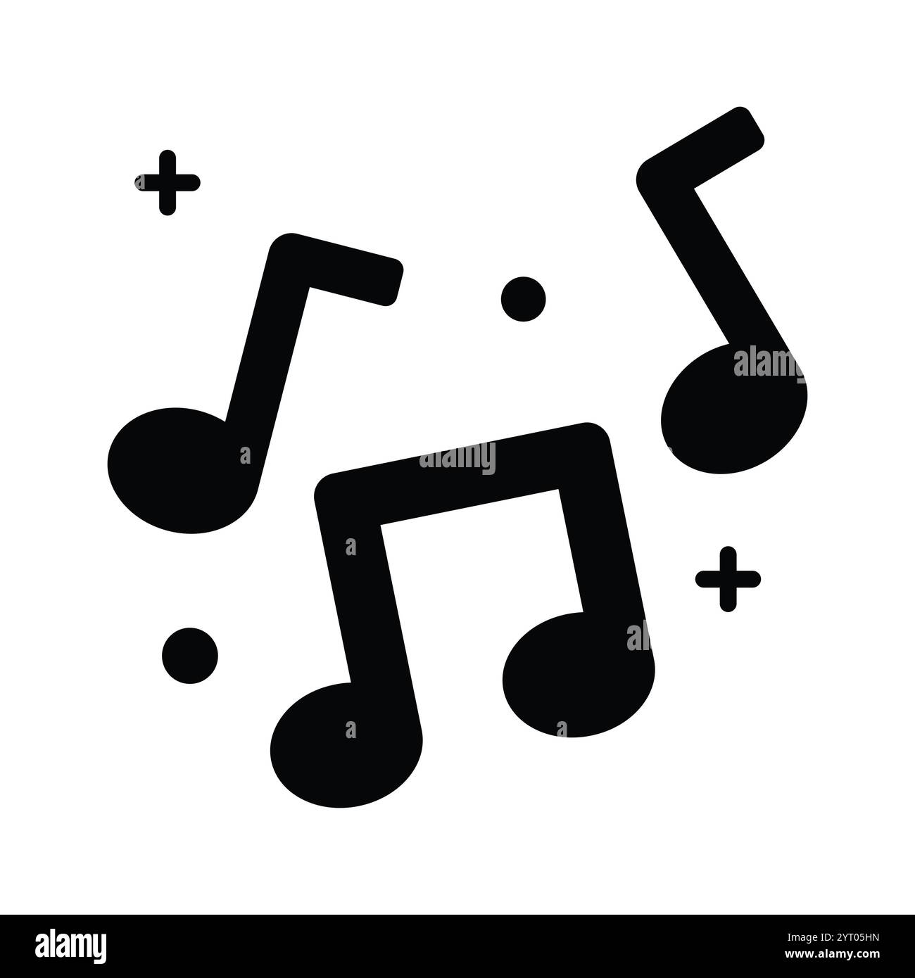 Microphone music notes outline hi-res stock photography and images - Alamy